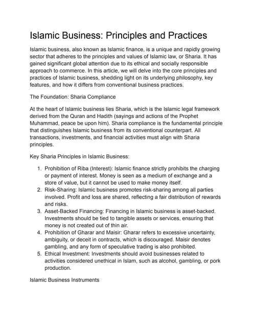 Islamic finance | PPT