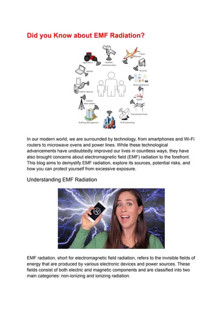 EMF Protection: Should You Be Worried About EMF Exposure? | PDF