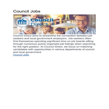 Council Jobs Pdf