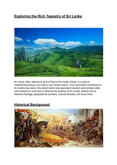 SRI LANKA presentation | PPT