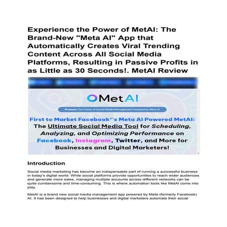 Experience the Power of MetAI: The Brand-New "Meta AI" App that ...