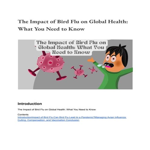 Bird flu what you need to know | DOCX