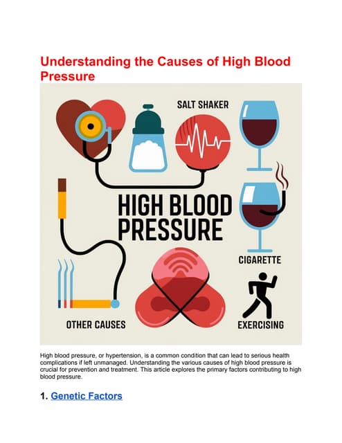 Understanding High Blood Pressure: Causes, Complications, and Treatment ...
