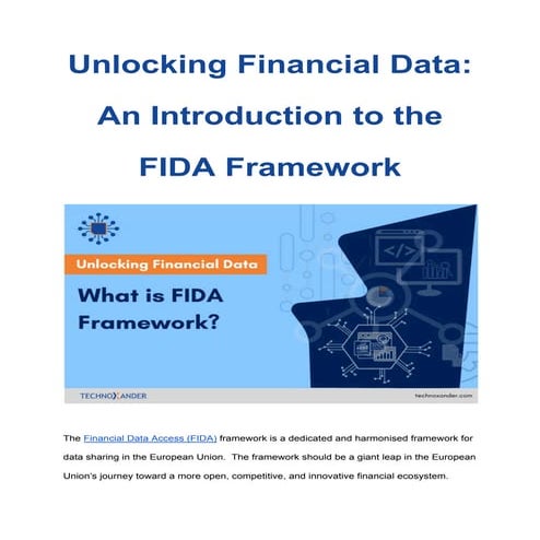 Unlocking Financial Data: An Introduction to the FIDA Framework | PDF