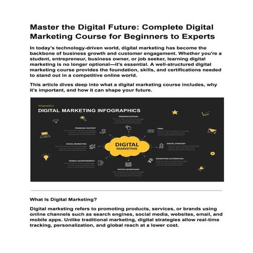 DIGITAL MARKETING FULL NOTES 2024.FREE PDF | PDF