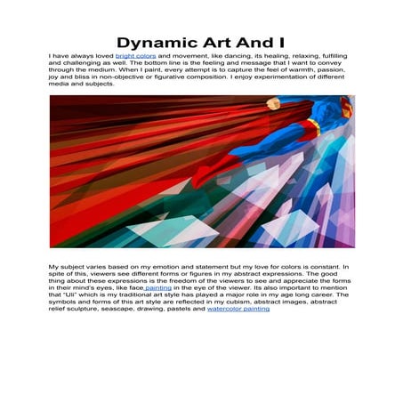 Dynamic Art And I | PDF