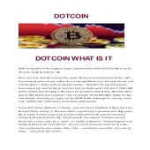 DotCoin | PDF