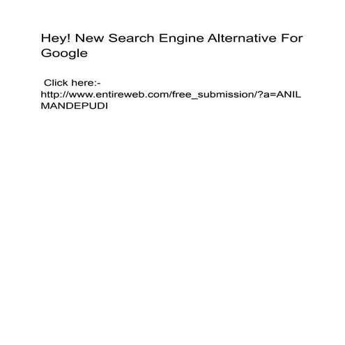 New search engine entire web alternative for Google | PDF | Search ...
