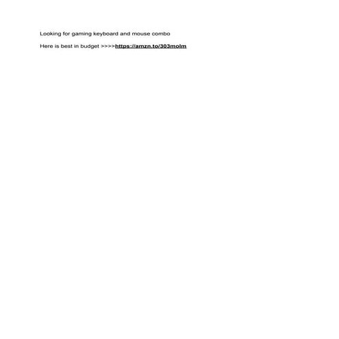 gaming keyboard and mouse | PDF