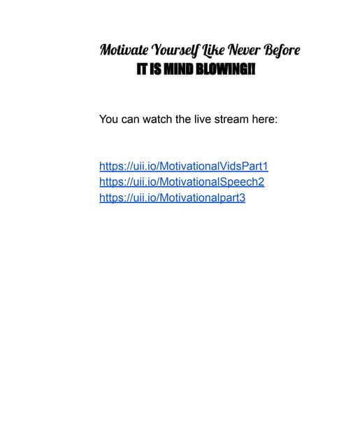 Motivational | PDF