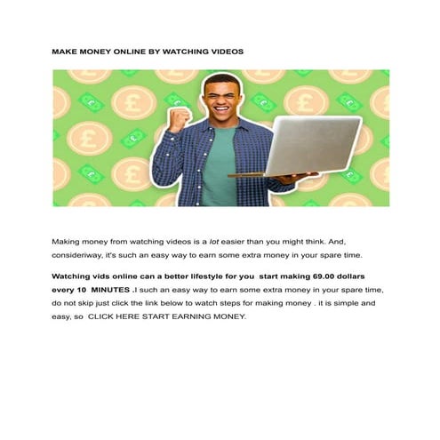 MONEY MAKING PLATFORM | PDF | Video Production | Content Production