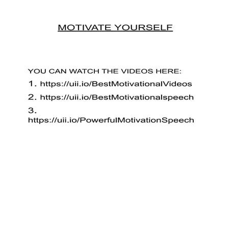 Motivation | PDF