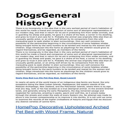History of dogs | DOCX