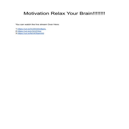 Motivation and Relax | PDF