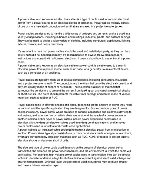 6 primary types of power cord | PDF