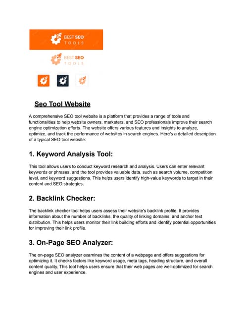Top Free SEO Analysis Tools - Master Your Websites SEO.pdf