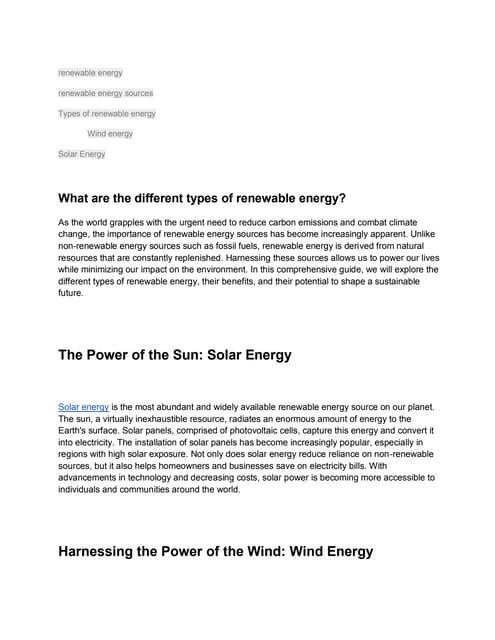Project on Energy Conservation | PDF