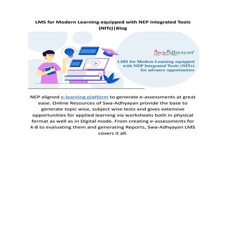 LMS for Modern Learning equipped with NEP Integrated Tools (NITs)|Blog ...