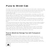 Pune to Shirdi Taxi | PDF