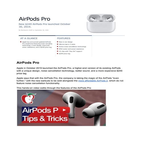 Airpods pro | PDF