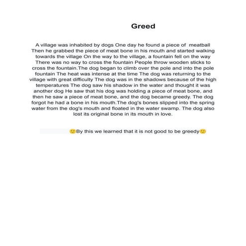 Greed | PDF
