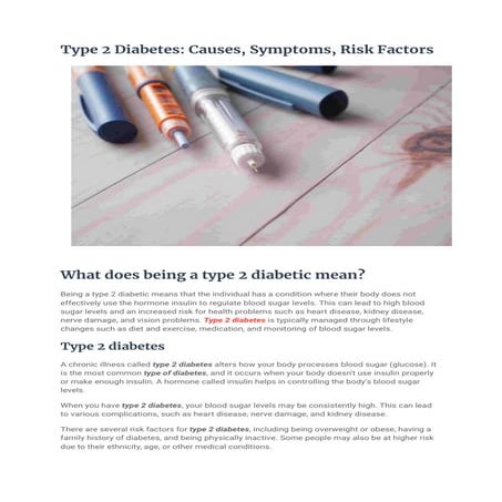 Type 2 diabetes, causes,symptoms.pdf