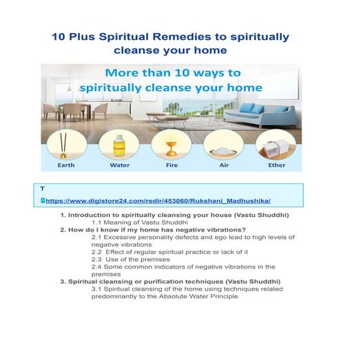 10 Plus Spiritual Remedies to spiritually cleanse your home | PDF