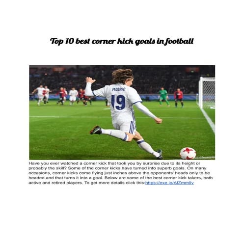 Top 10 best corner kicks | PDF