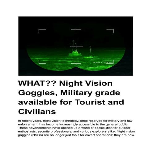 Night Vision Goggle Systems | PDF