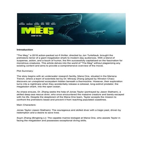 The Meg | PDF