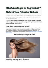 Hair care Tips | PPT