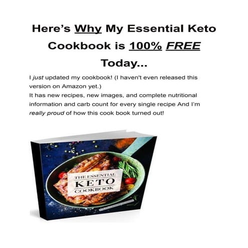 The Essential Keto Cookbook | PDF