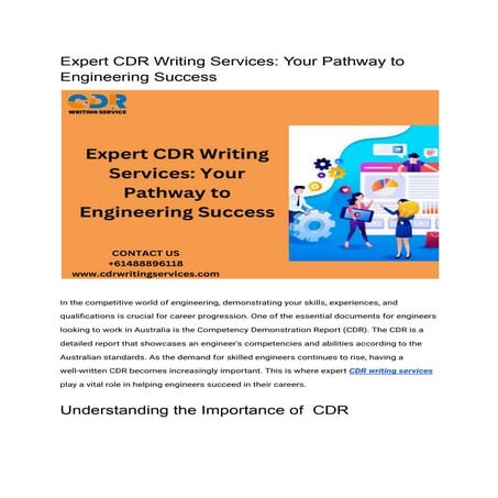 Expert CDR Writing Services: Your Pathway to Engineering Success | PDF ...