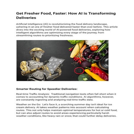 Revolutionizing Fast Food Ordering with AI: Enhancing Efficiency ...