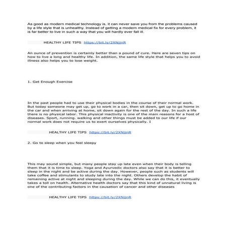 HELATHY LIFE TIPS & TRICKES | PDF | Nutrition | Healthy Living