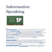 informative speaking | PDF | Gardening | Home & Garden