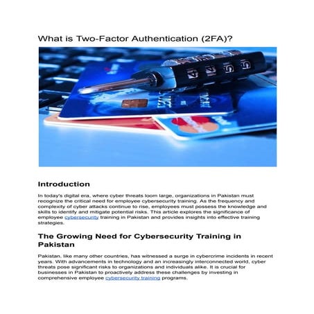 Two-Factor Authentication (2FA) | PDF | Internet Safety | Parenting