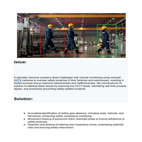 Industrial Safety Monitoring using Video Analytics | PDF