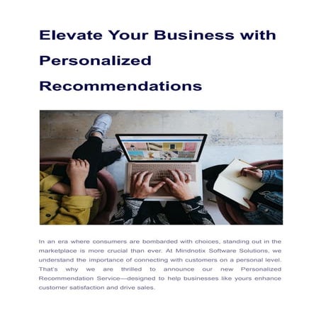 Elevate Your Business with Personalized Recommendations | PDF