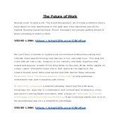 Futur of work | PDF | Careers