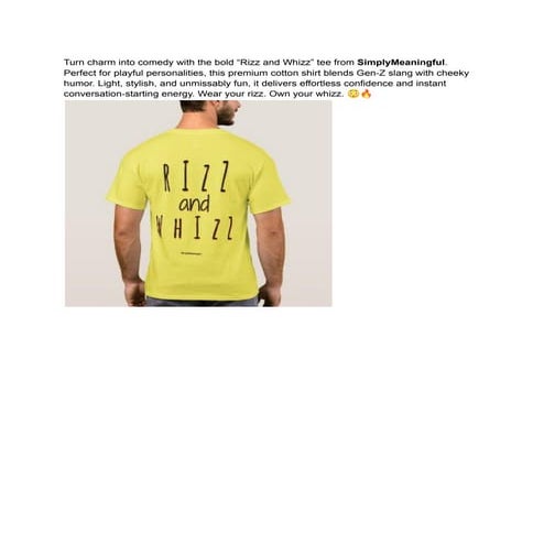 Premium quality cotton tees with a simple meaning | PDF