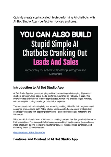 How to Build AI Chatbots in Minutes and Deploy Across Multi-Channels | PPT