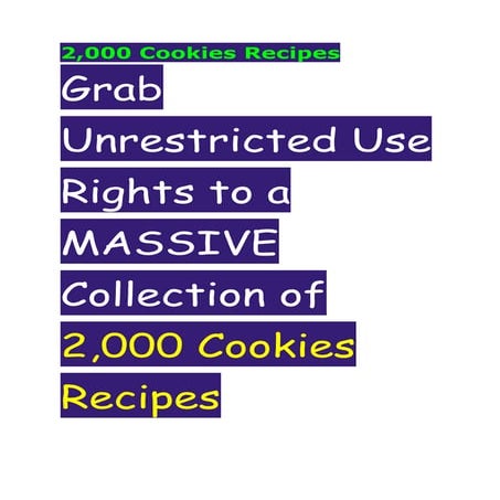 2,000 Cookies Recipes | PDF