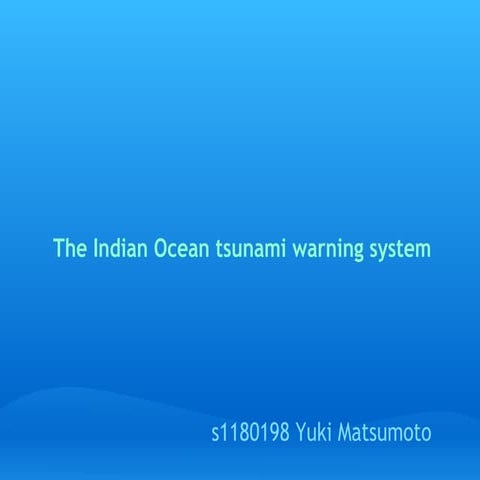 Homework-tsunami warning system | PDF