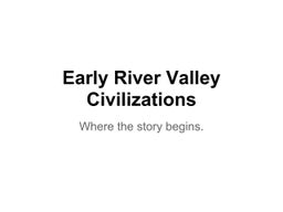 Early humans and the agricultural revolution powerpt | PPT