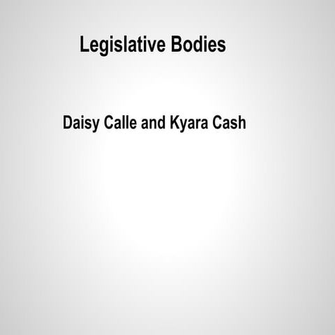 Legislative Bodies | PDF