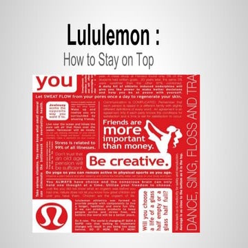 Lululemon Marketing Strategy | PPTX