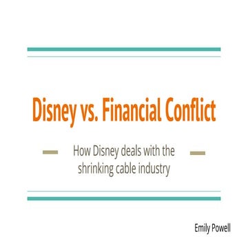 Disney vs. Financial Conflict | PPTX