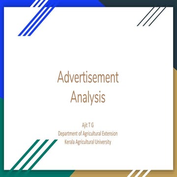 Advertisement analysis | PPTX | Oral care | Personal Care