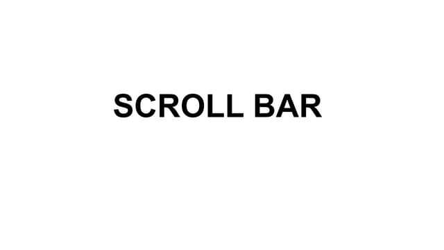 Scroll Bar Using In Qt And Qml For Design Ppt 6045